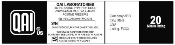 Fire Rated Door Labels / Ratings - Archtoolbox