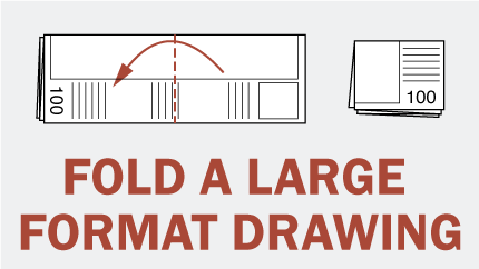 Folding a Large Format Drawing - Archtoolbox