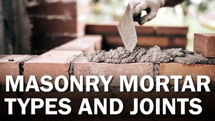 Masonry Mortar Types and Joints - Archtoolbox