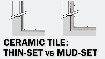 Ceramic Tile - Thin-set vs Mud-set - Archtoolbox